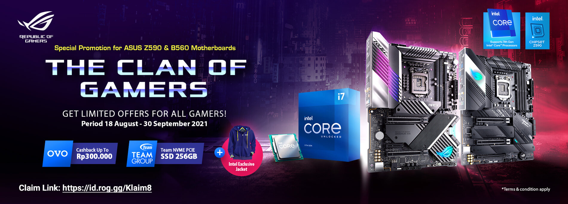 The Clan of Gamers - Special promotion for ASUS Z590 & B560 Motherboards